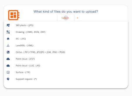 Upload files - Pointscene